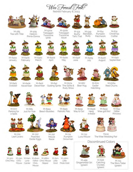 2023 Retirement List - Wee Forest Folk