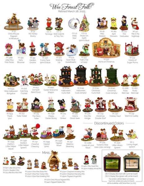 2025 Retired List is now available - Wee Forest Folk