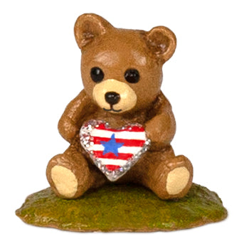 Mini 4th of July Teddy - Wee Forest Folk