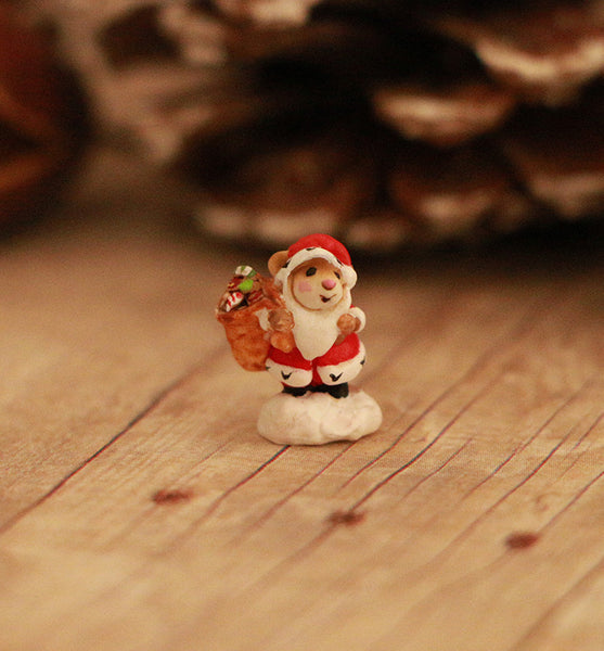 Mini Santa Mouse - Wee Forest Folk