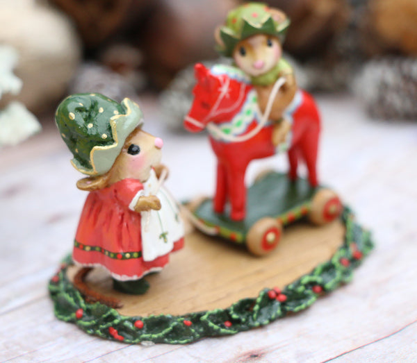 Dala Horse Elves - Wee Forest Folk