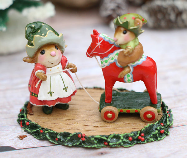 Dala Horse Elves - Wee Forest Folk